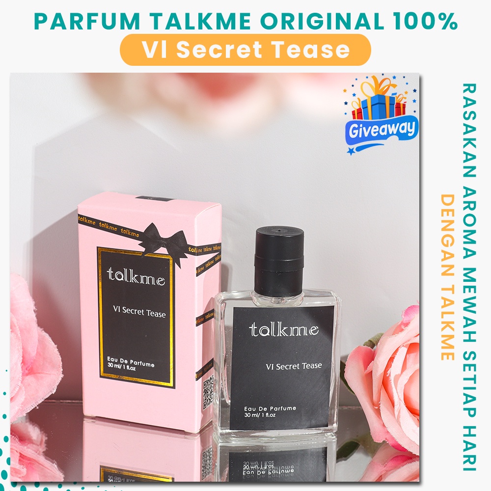 Jual Talkme Parfum Wanita Wangi Vi Secret Tease Spray 30ml BPOM EDT ...