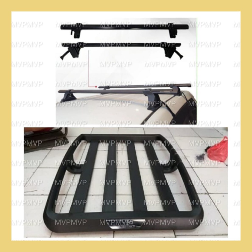 Jual Paket Rak Rack Kaki Jepit Body Mobil Calya Sigra Roof Rack ...