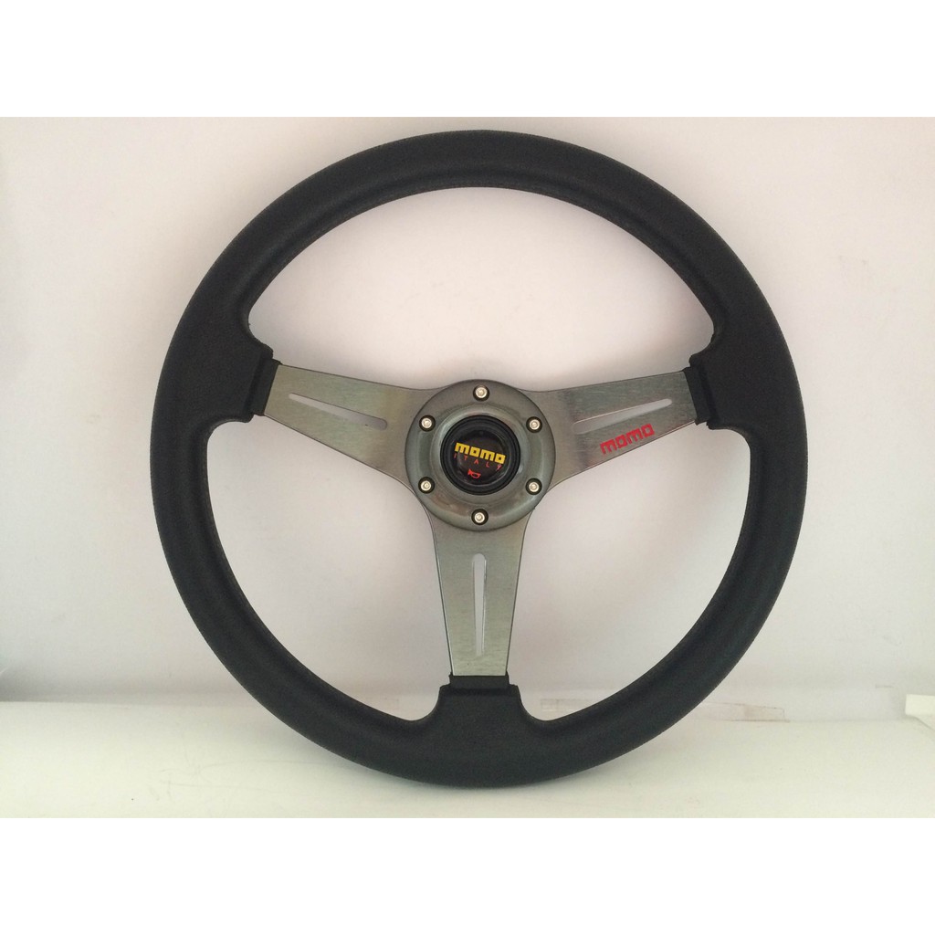 Jual Stir Racing Mobil Momo 14" Inch Abu Drifting | Shopee Indonesia