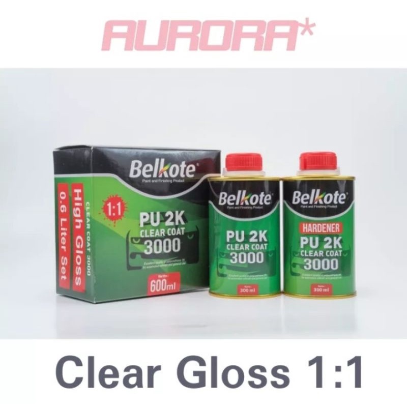 Jual Clear Belkote 3000 Belkot Anti Gores PU 2K Claer Coat Gloss ...
