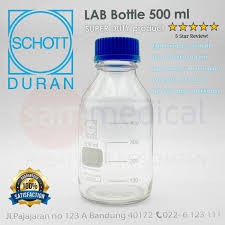 Jual Schott Duran Laboratory Bottle 500ml 1 pcs | Shopee Indonesia