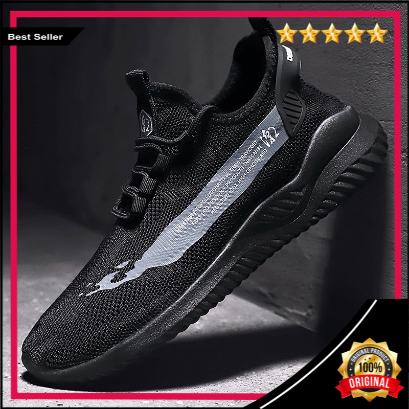 Jual Olahraga Rekreasi Sepatu Lari Pria Tide Sepatu- Permukaan Mesh ...
