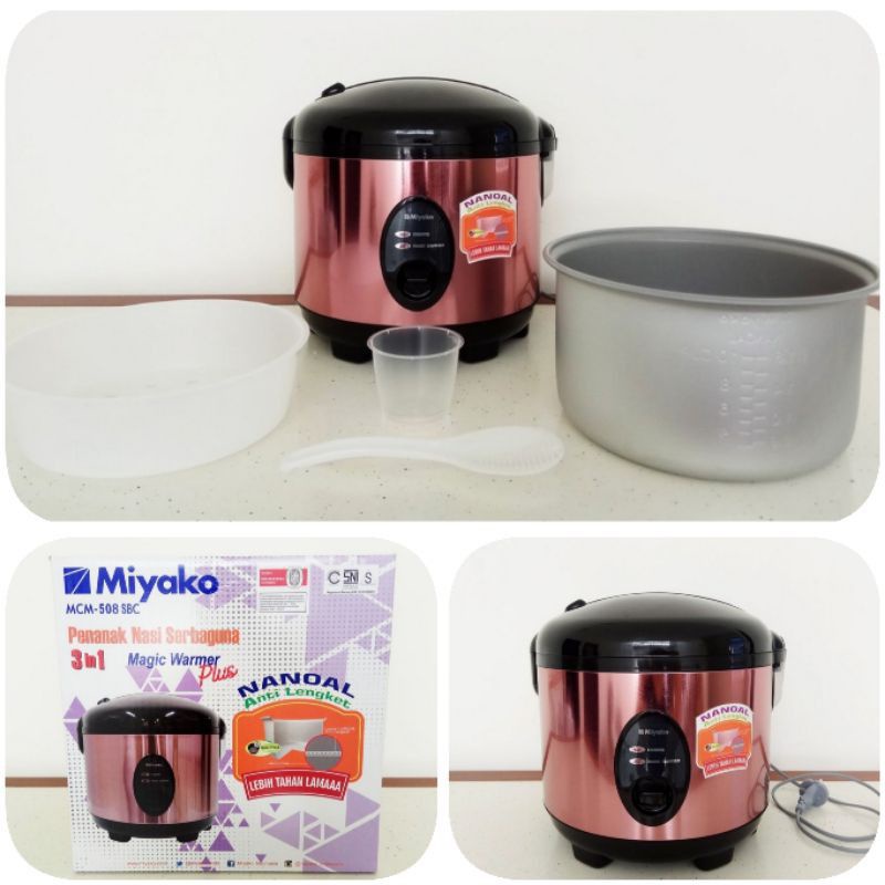 Jual miyako rice cooker magic com miyako 508 SBC magicom miyako 1,8 ...