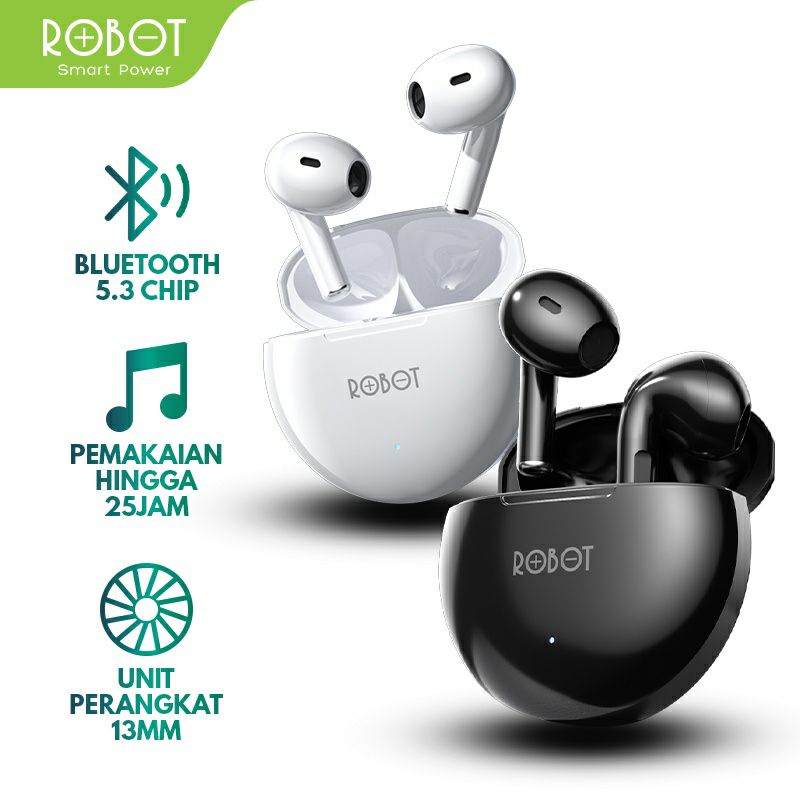 Jual TWS Earbuds ROBOT T-10 | Shopee Indonesia