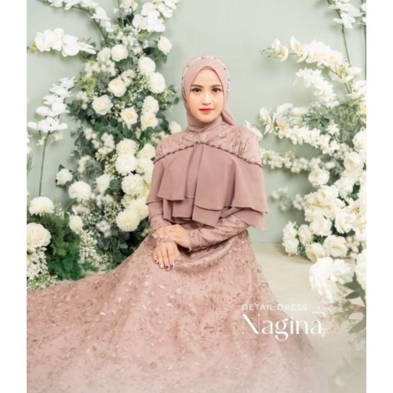 Jual Gamis look 10 request warna cream | Shopee Indonesia