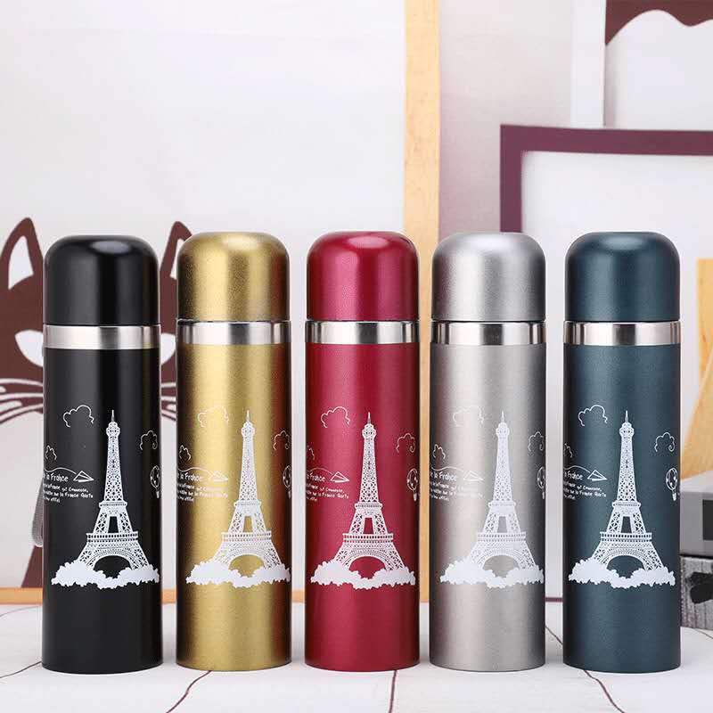 Jual BOTOL THERMOS PARIS EIFFEL STAINLESS STEEL 500 ML / BOTOL THERMOS ...