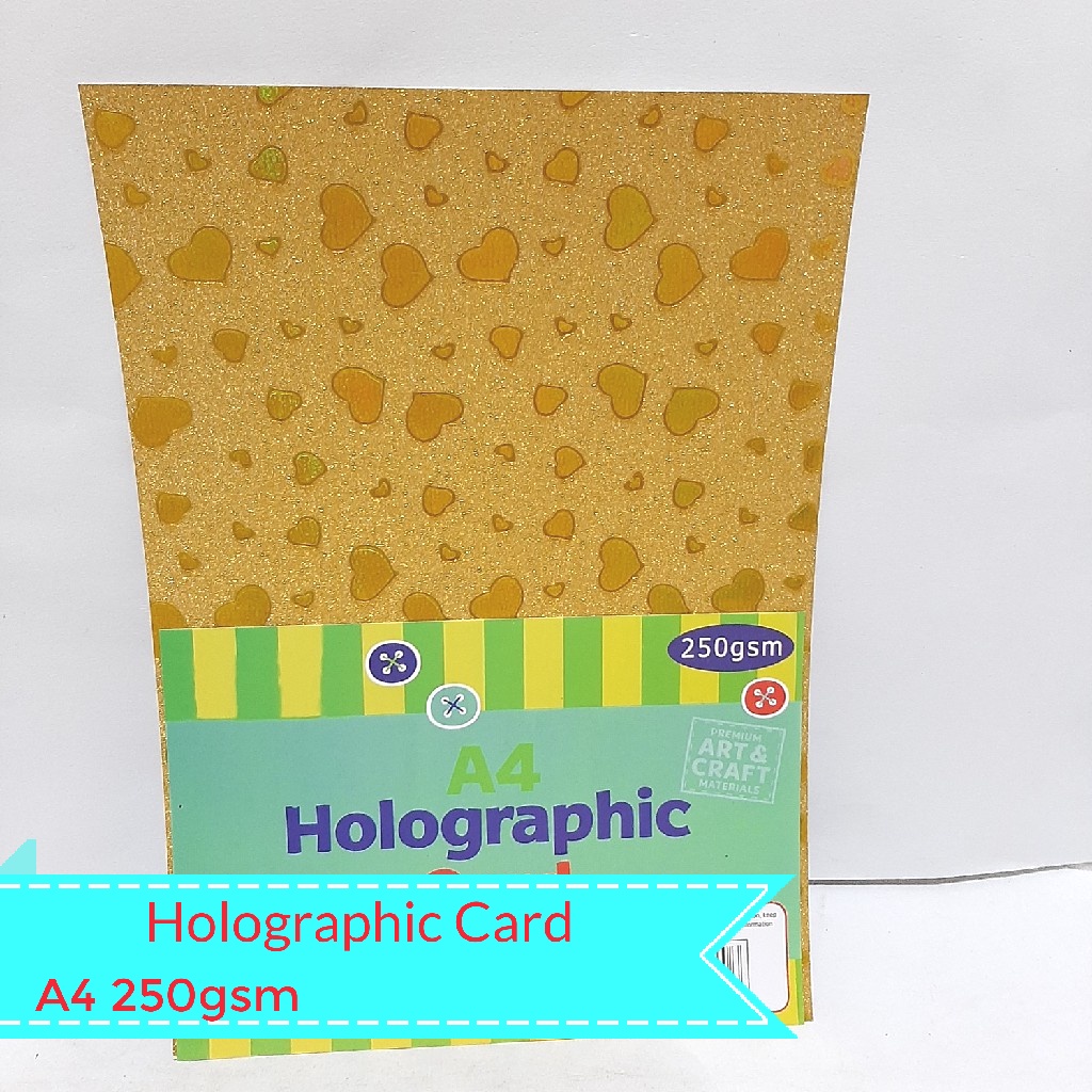 Jual Kertas Holographic Card Glitter Paper A4 250gsm | Shopee Indonesia