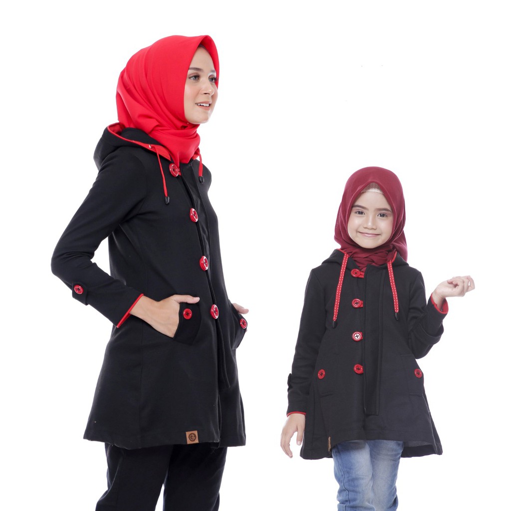 Jual Jaket Couple Ibu & Anak Perempuan Lucu Model Korea Hoodie Panjang ...