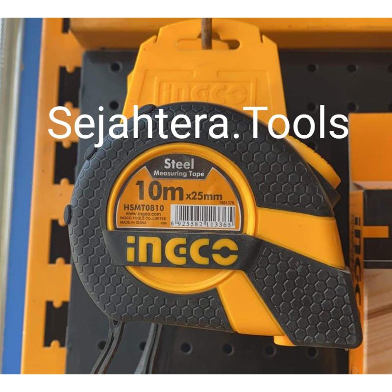 Jual METERAN 10M MEASURING TAPE AUTOSTOP 10 METER x 25 mm INGCO ...