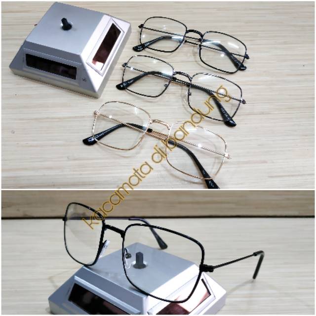 Jual kacamata frame kotak besi ringan | Shopee Indonesia