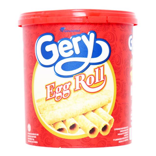 Jual Gery egg roll 210g biscuit kaleng | Shopee Indonesia