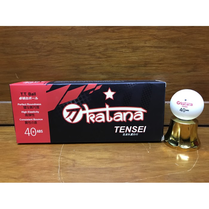Jual Bola Pingpong Tenis Meja KATANA 1 Star 40plus ABS isi 10 | Shopee Indonesia