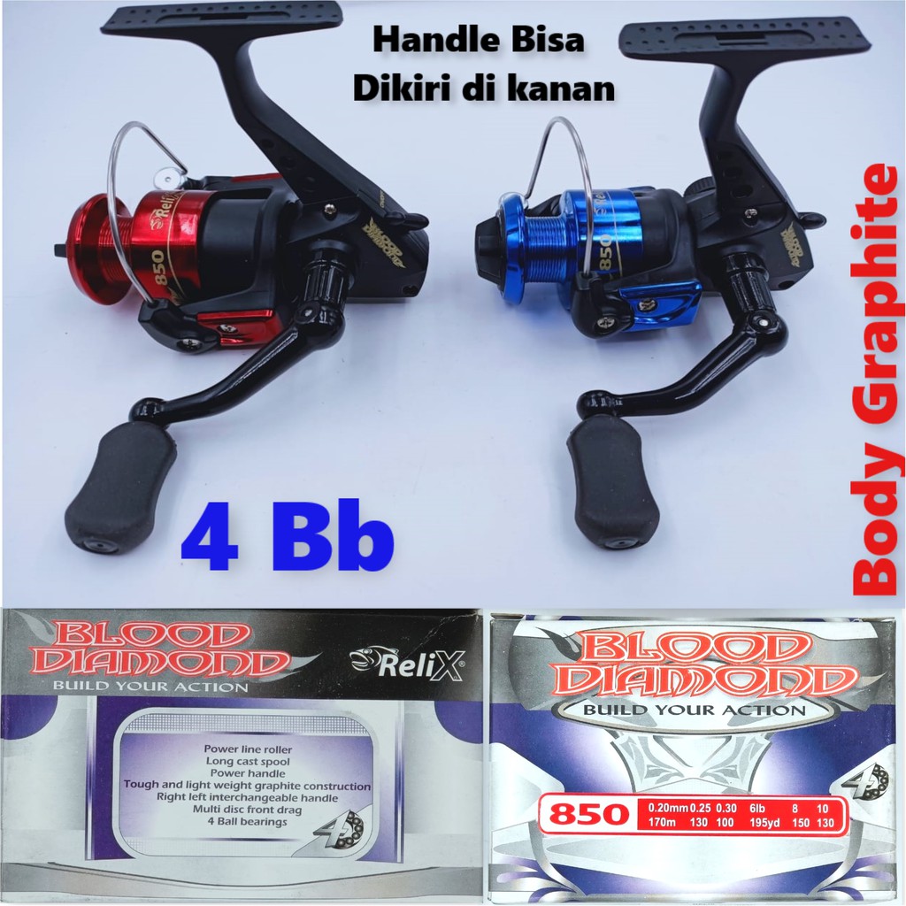 Jual Reel RELIX BLOOD DIAMOND ( 4 Ball Bearings ) | Shopee Indonesia