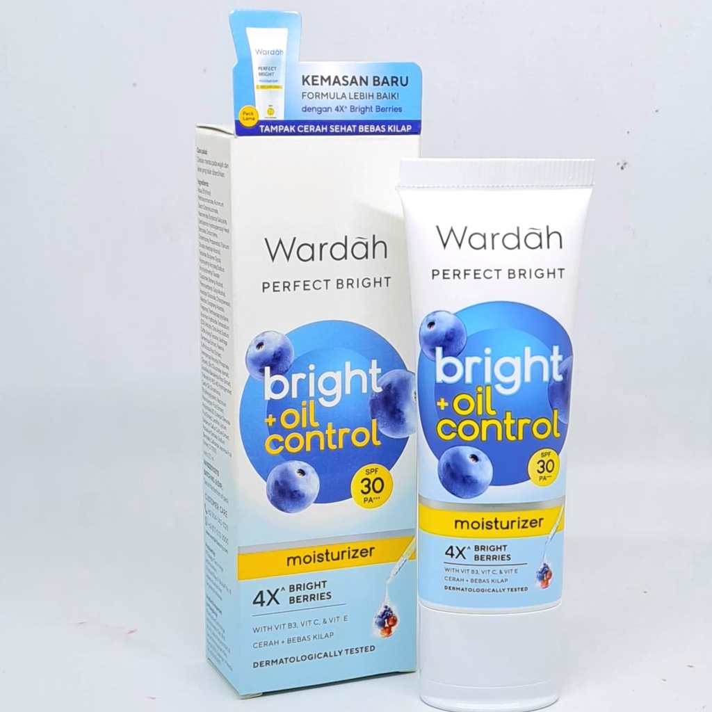 Jual WARDAH Perfect Bright Oil Control Moisturizer SPF30 20ml (kuning ...
