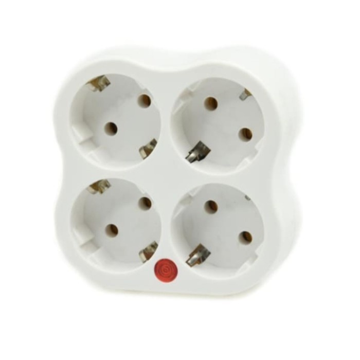 Jual krisbow steker listrik 4 arah_soket listrik 4 lubang_colokan ...