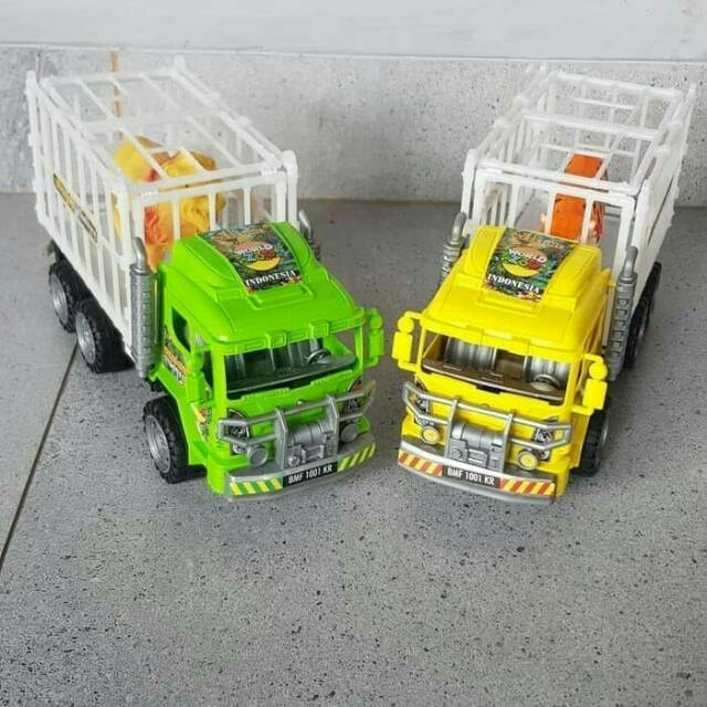 Jual Mainan Mobil truk hewan animal zoo - Mobil dorong edukatif anak ...