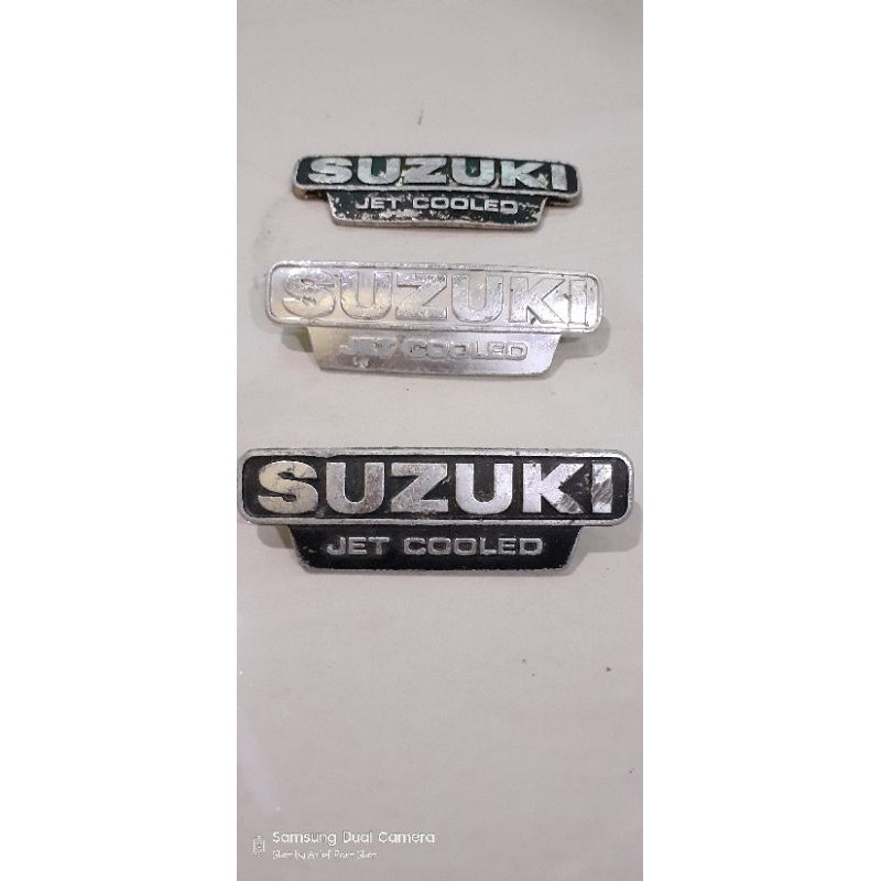 Jual LOGO SIMBOL EMBLEM SUZUKI RC JET COOLED COVER BELAKANG SUZUKI RC80 ...