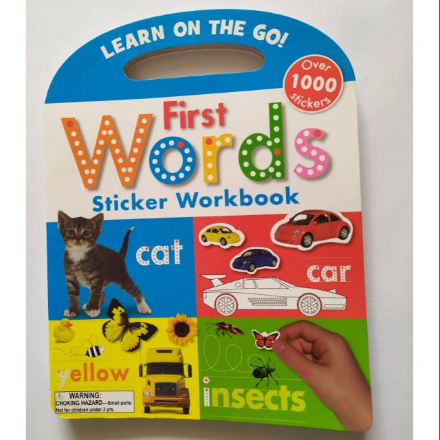 Jual Learn on the Go - First Words Sticker Workbook (1000 stickers ...