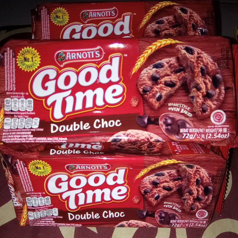 Jual GOOD TIME COOKIES COKELAT / cookies Double Choc 72gr | Shopee ...