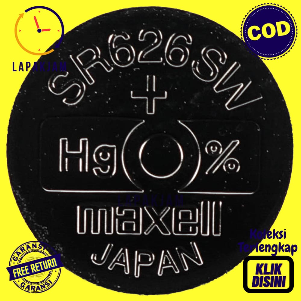 Jual Batu Baterai Jam Maxell 377 626 Peralatan Rumah Tangga Original ...