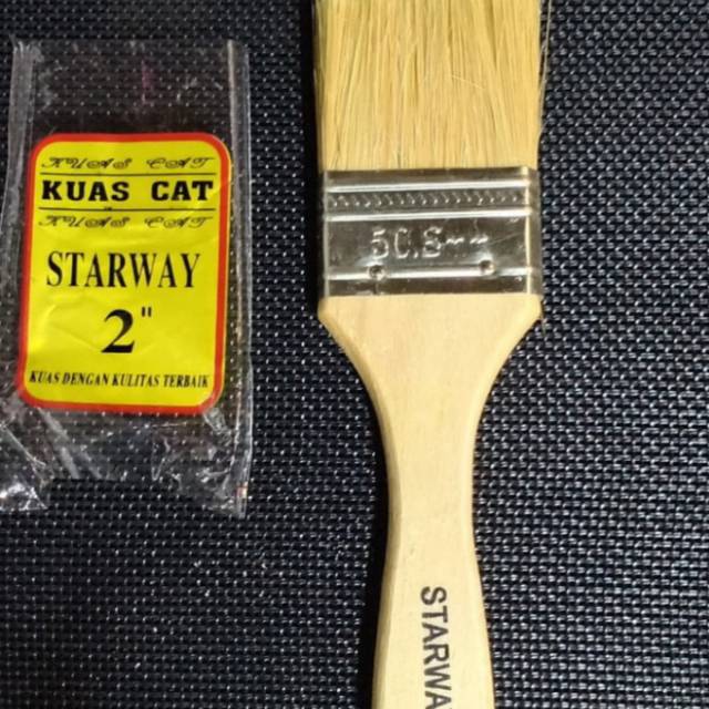 Jual Kuas cat 2,5 inch - kuas cat tembok / minyak 2" kuas 2,5 inci | Shopee Indonesia