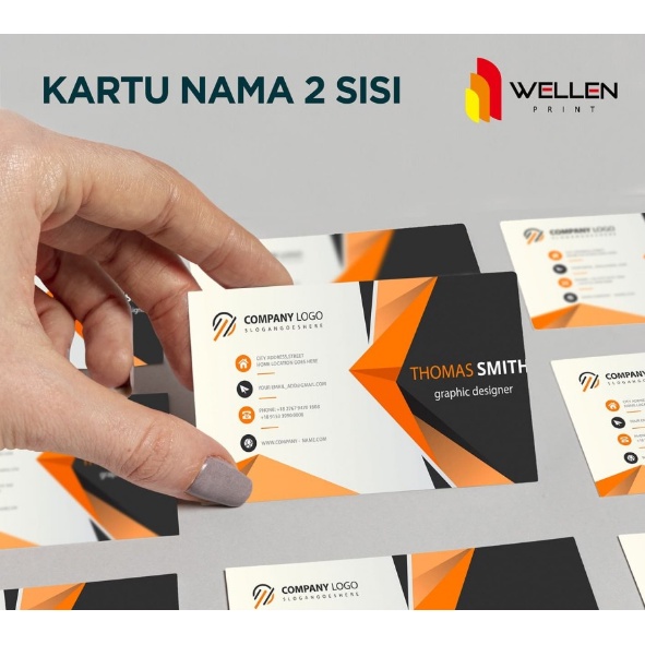 Jual WELLEN PRINT - Cetak / Print Kartu Nama / Name Card AC 260 gr 2 ...