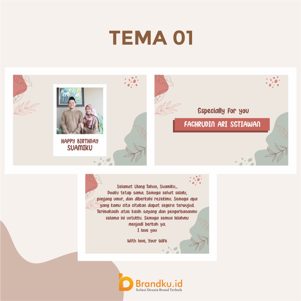 Jual KARTU UCAPAN CUSTOM TULISAN DAN FOTO / GREETING CARD CUSTOM / GIFT ...