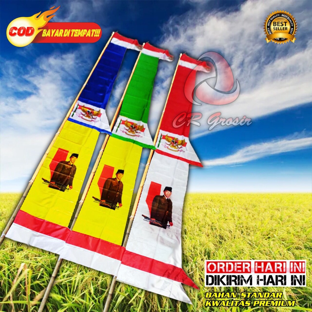 Jual Bendera umbul-umbul bandir soekarno | Shopee Indonesia