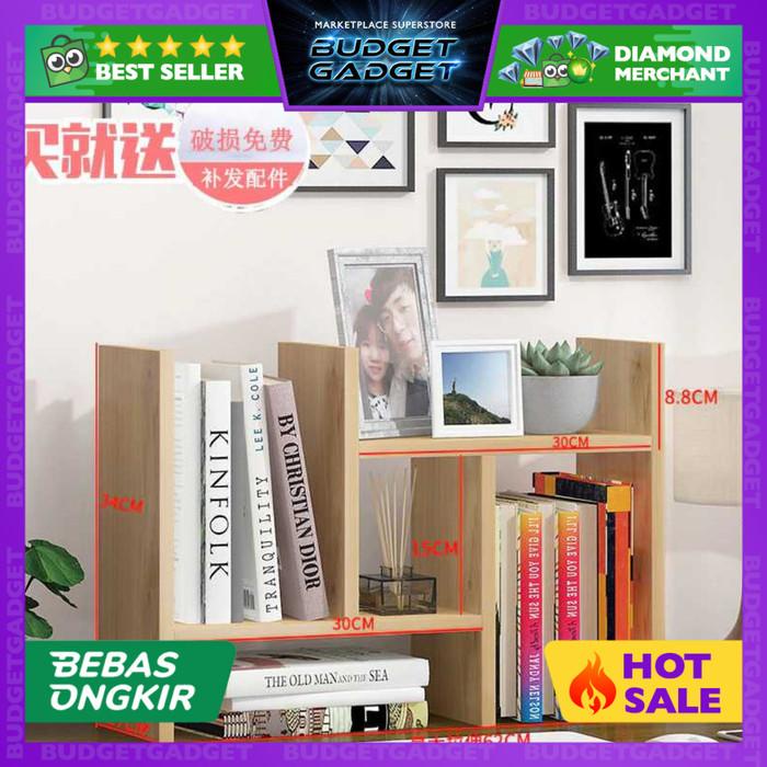 Jual Table Veneer Rak Meja Buku Kayu Bookshelf Mini Desk - Zwj4004 ...