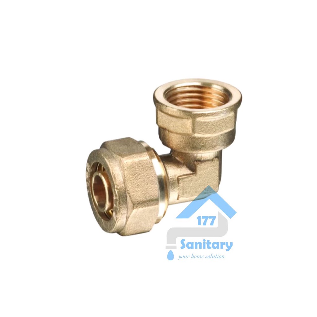 Jual Knie Elbow sambungan keni pipa air panas 1/2 3/4 Kuningan KPD-fitting nepel knee kni kenie ...