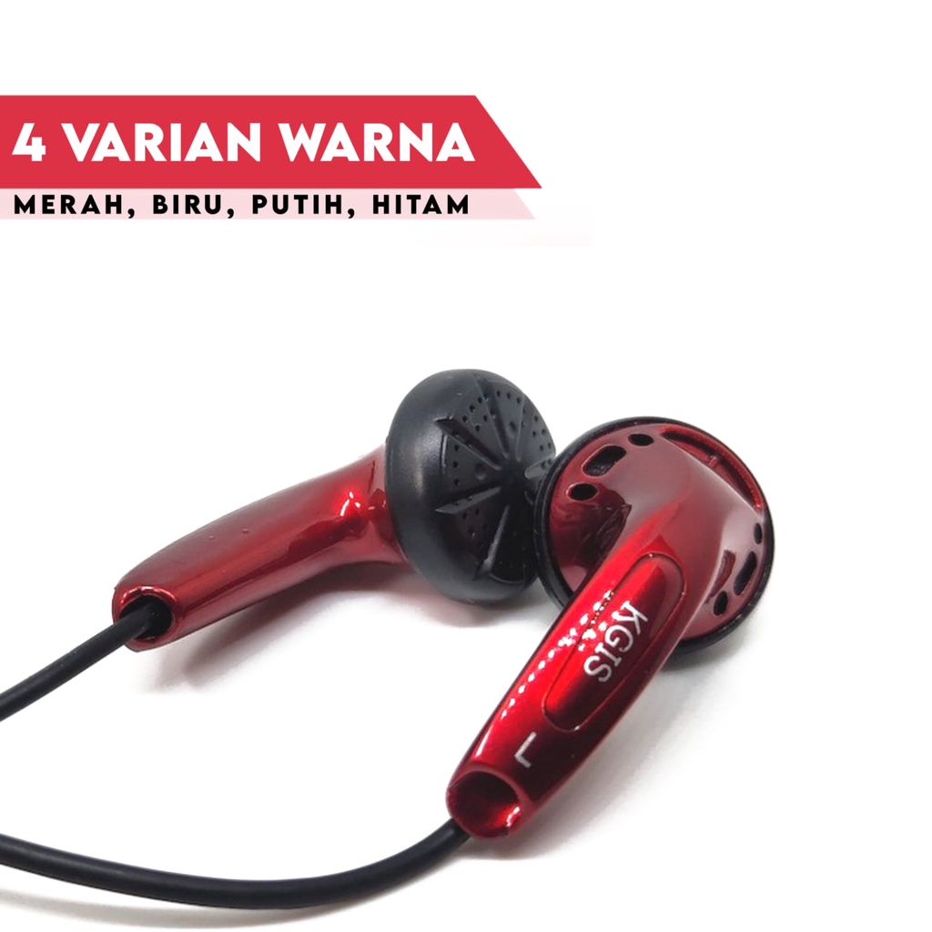 Jual With Mic KGIS HiFi Bass Earphone Kere Hore Earbud New Legend Sound ...