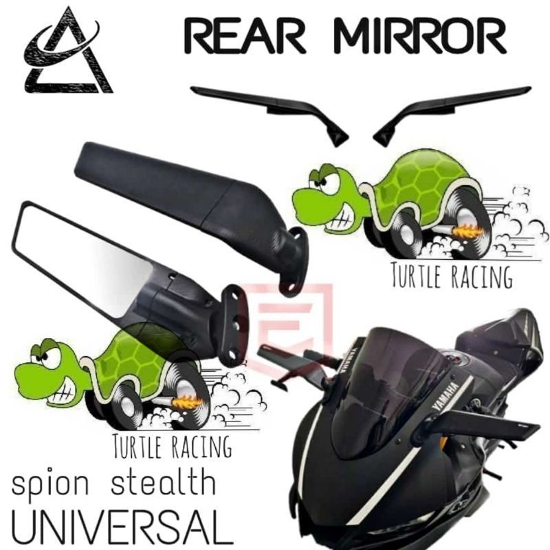 Jual Spion Winglet Stealth Rear Mirror Model Rizoma Universal Ninja ...
