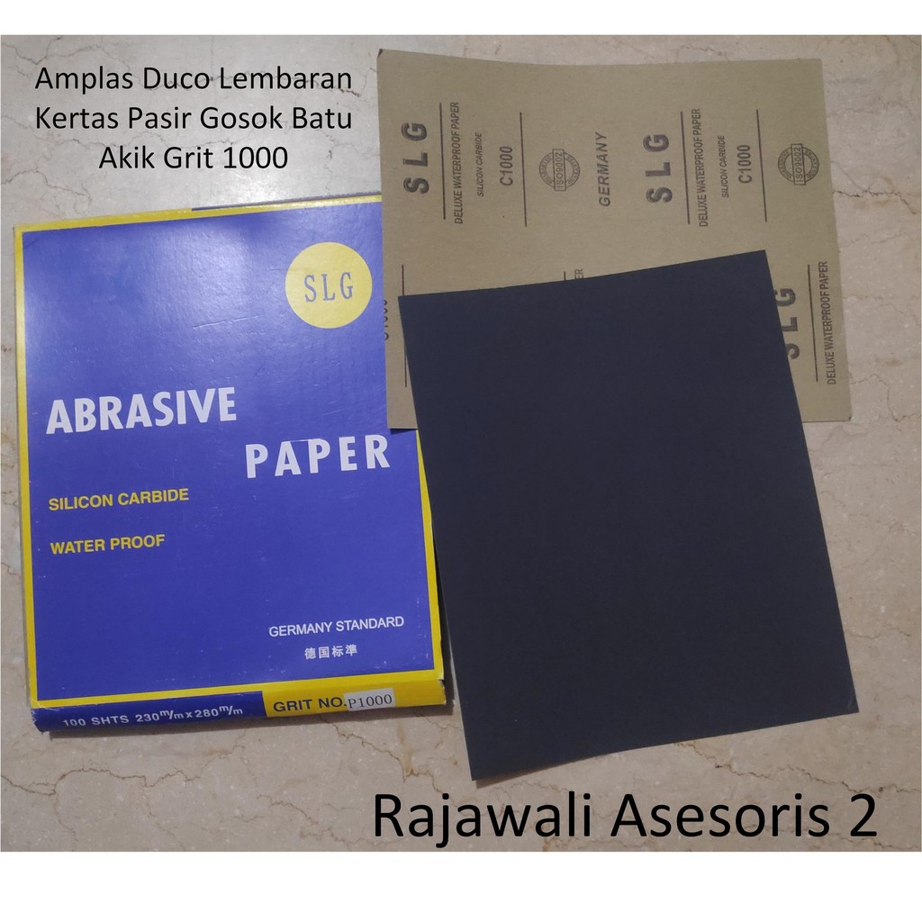 Jual Amplas Duco Lembaran Kertas Pasir Gosok Batu Akik Grit 1000 2000 ...