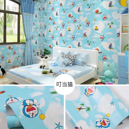Jual Wallpaper wallsticker dinding anak karakter doraemon pantai ukuran 45 cm x 8m | Shopee ...