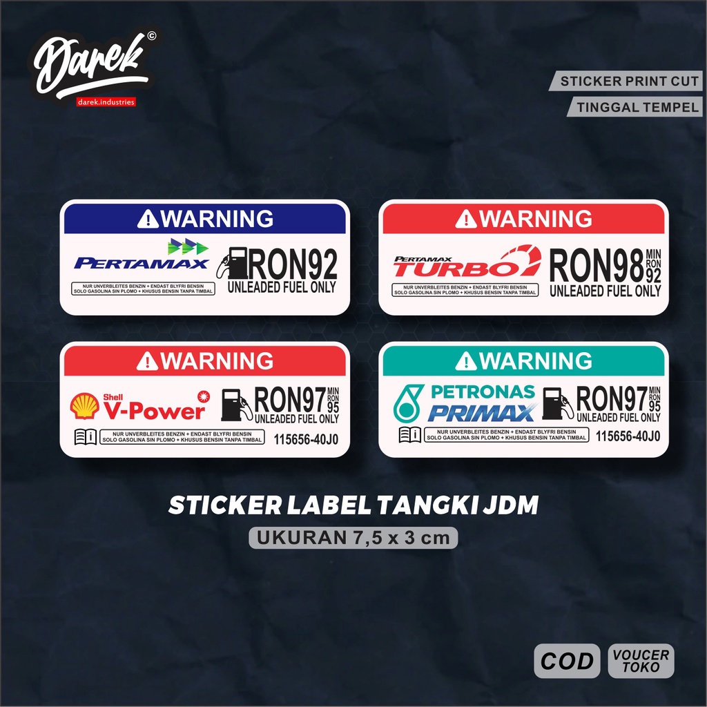 Jual Sticker label tangki JDM, sticker motor | Shopee Indonesia