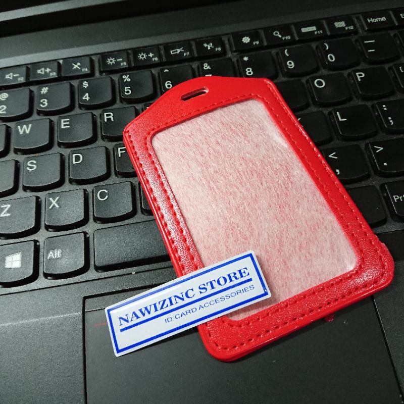 Jual TEMPAT ID CARD KULIT SINTETIS - FRAME ID CARD KALEP | Shopee Indonesia
