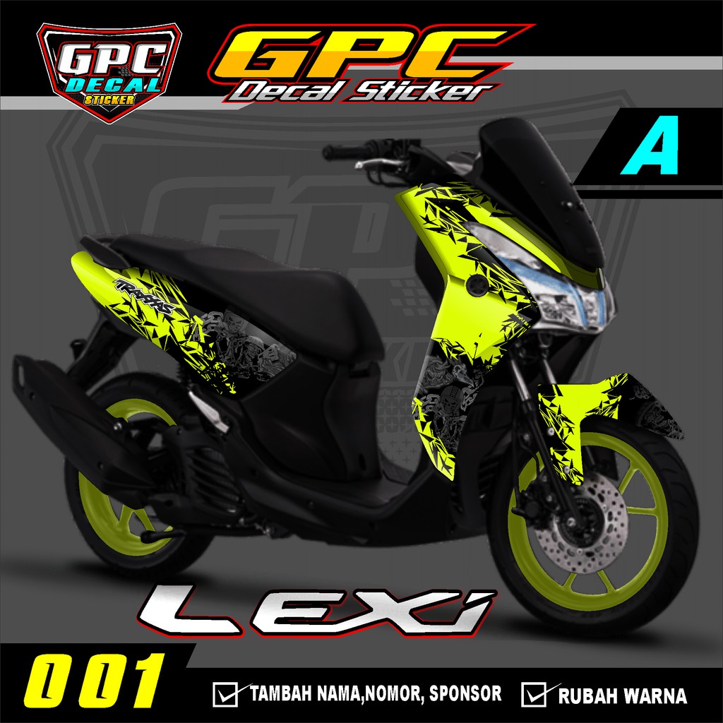 Jual Decal Sticker Lexi Fullbody-Dekal stiker yamaha lexi-001 | Shopee ...