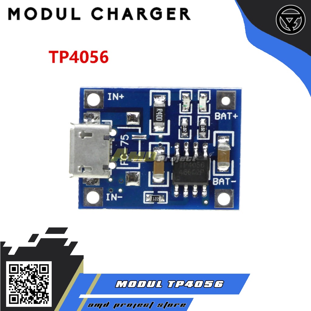 Jual TP4056 Micro USB Battery Charger 4056 Modul Cas Batere Baterai ...