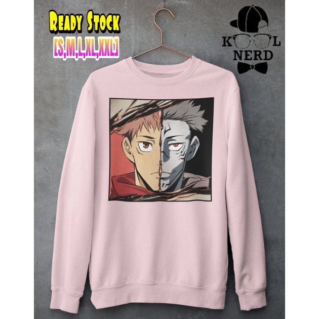 Jual CREW NECK SWEATER ANIME JEPANG JUJUTSU KAISEN YUJI OTADORI VS ...