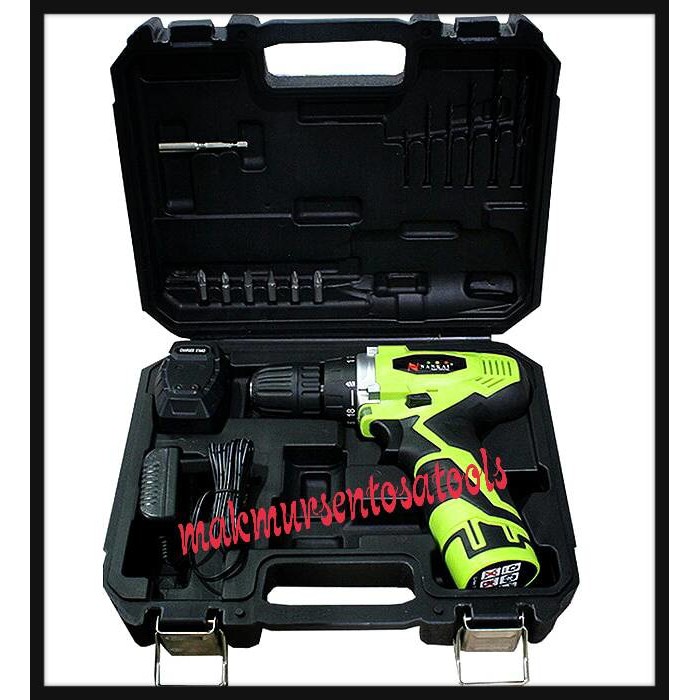 Jual ORIGINAL - CORDLESS DRILL/MESIN BOR OBENG TANGAN NANKAI | Shopee ...