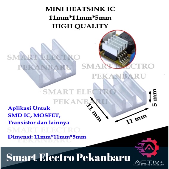Jual ORIGINAL MINI HEATSINK Aluminium Pendingin 11x11x5mm IC Modul ...