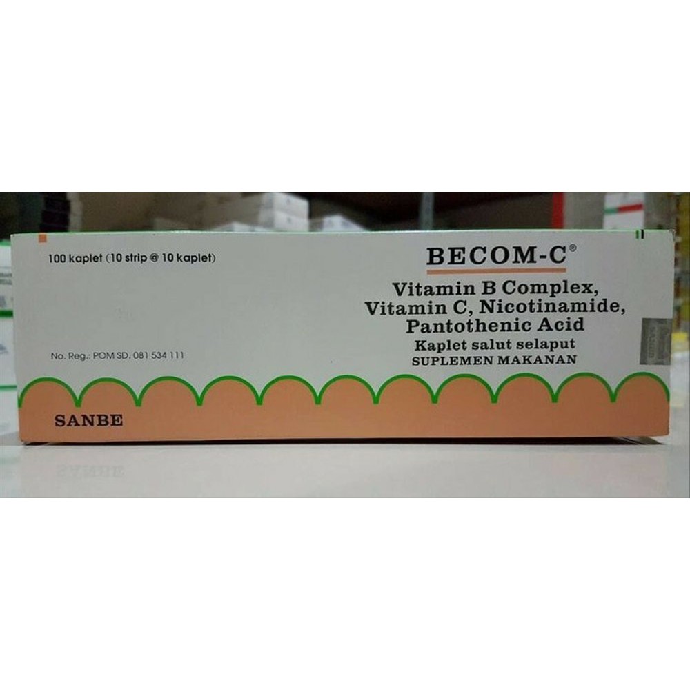 Jual Becom C Multivitamin Daya Tahan Tubuh 1 Strip isi 10 Kaplet ...