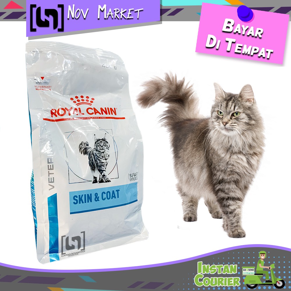 Jual ROYAL CANIN SKIN & COAT 400gr Makanan Kucing Untuk Bulu Rontok ...