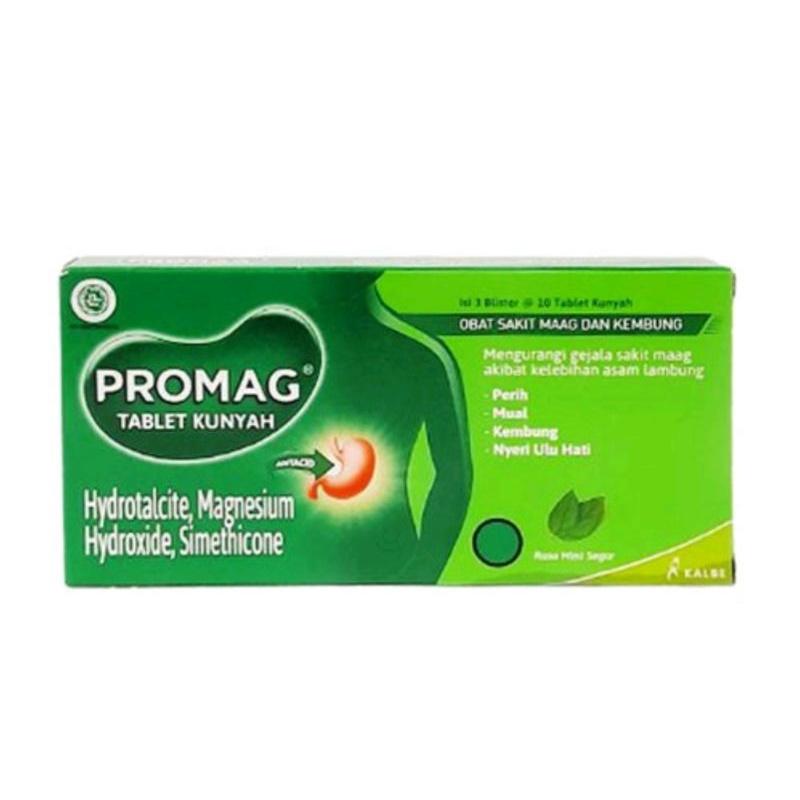Jual Promag Tablet 1 Lembar (isi 10) / Promag Tablet 1 pak (isi 30 ...