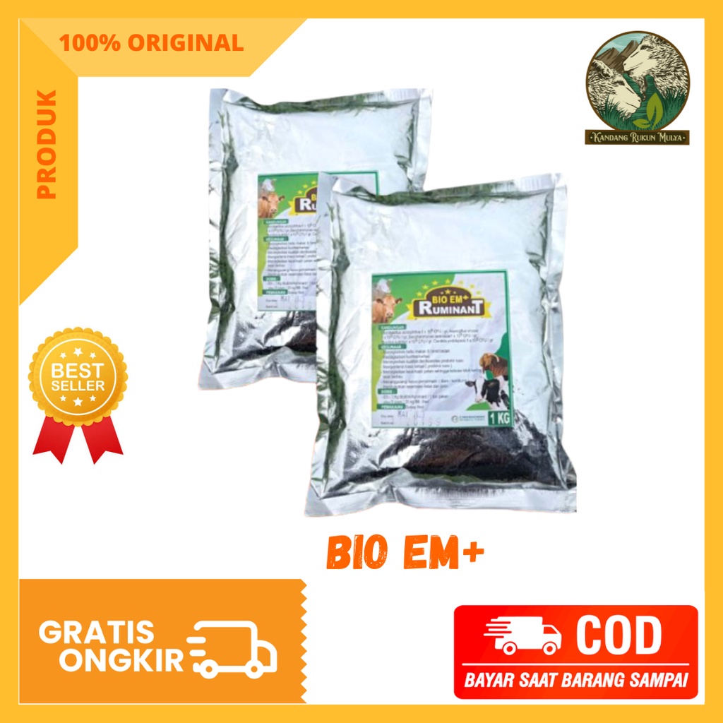 Jual Bio EM+ Ruminant Probiotik Kering / Serbuk Untuk Sapi Kambing ...