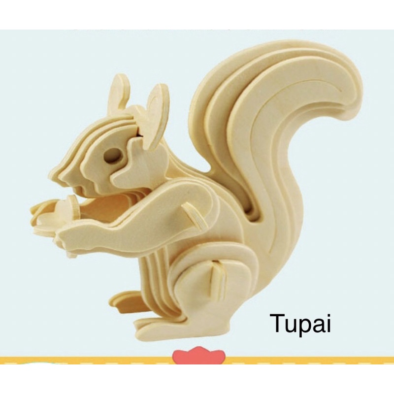 Jual paket diy puzzle kayu 3d lengkap dengan cat, kuas, palet untuk ...
