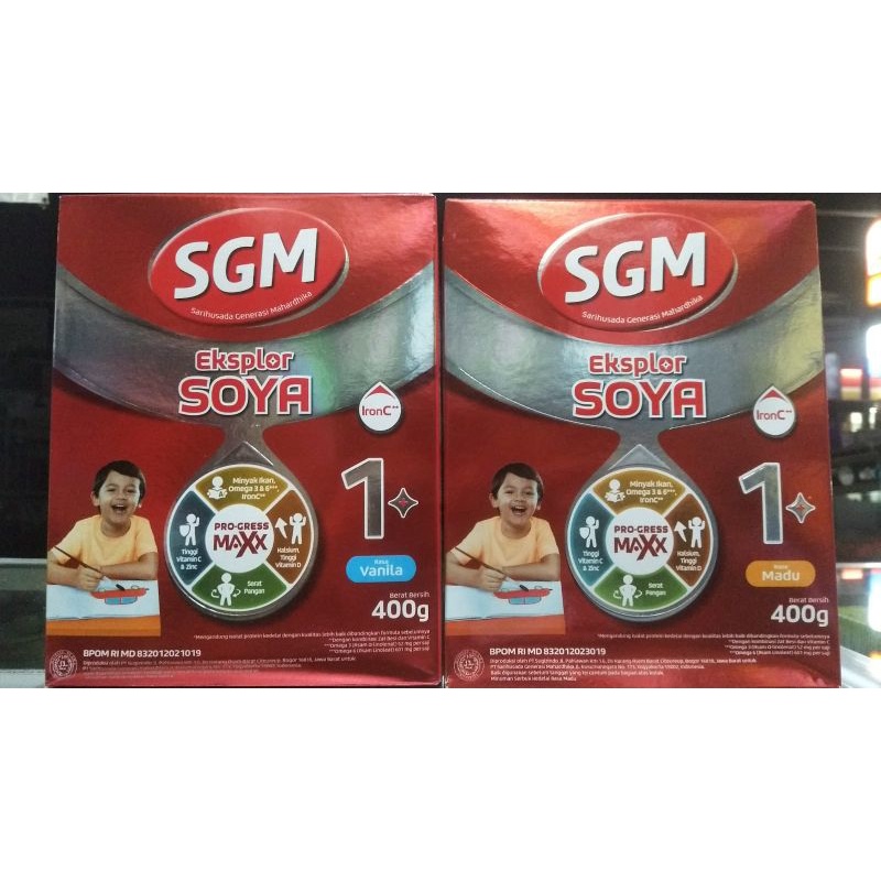 Jual sgm soya 1+ vanila madu 400gr | Shopee Indonesia