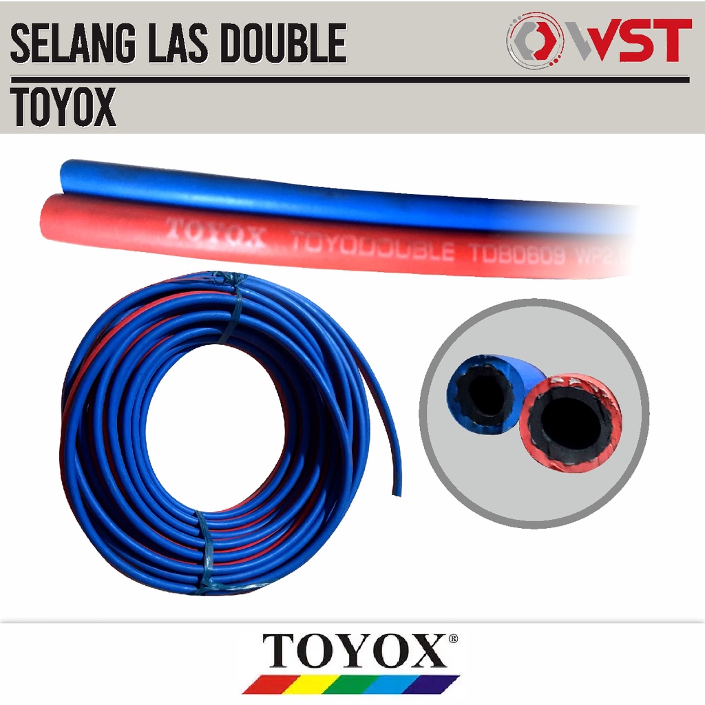 Jual Toyox Selang Las Double oxygen LPG / Selang Blander / Selang ...