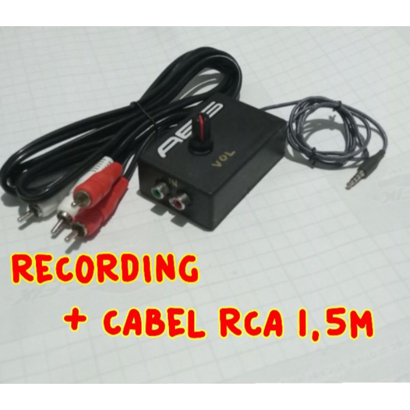 Jual ALAT REKAM MIXER KE HP ANDROID + CABEL RCA 1,5M | Shopee Indonesia