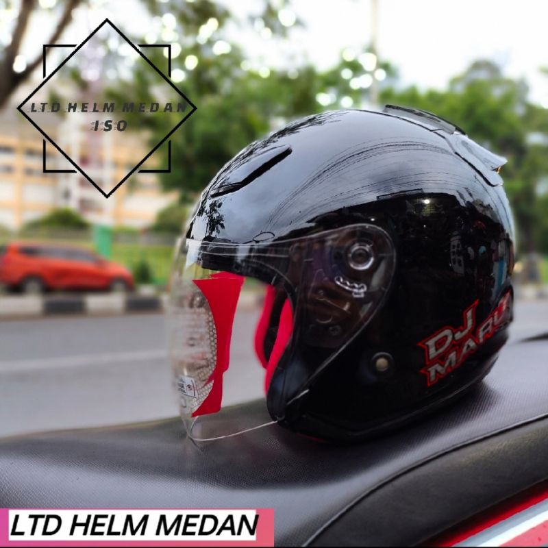 Jual KYT DJ MARU HITAM GLOSSY ORIGINAL | Shopee Indonesia